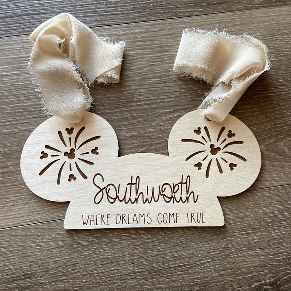 Other | Disney Mickey Stroller Sign Marker Tag | Poshmark